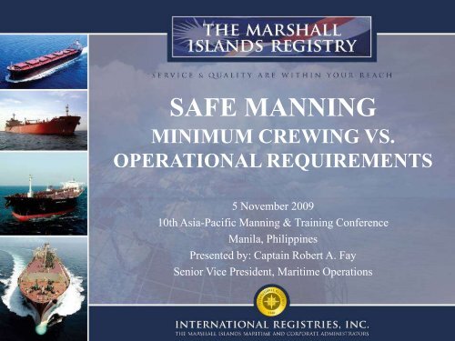 safe manning minimum crewing vs. operational requirements
