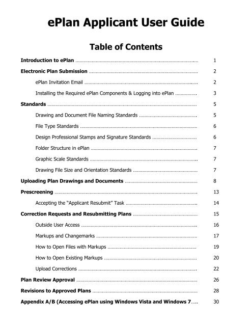 ePlan Applicant User Guide