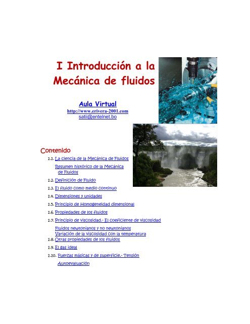 I Introducción a la Mecánica de fluidos - Aula virtual