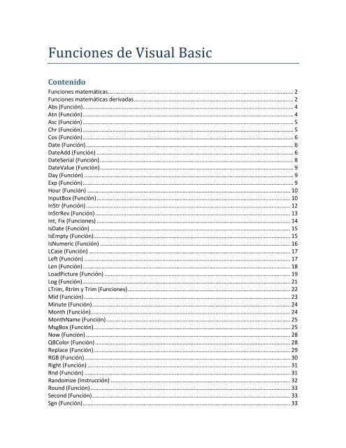 Funciones de Visual Basic.pdf - UNPA