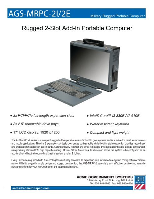 AGS-MRPC-2I/2E - ACME - Portable Computer GmbH