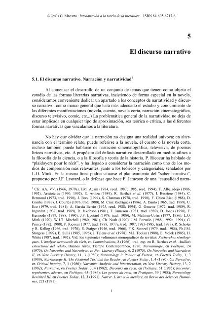 5 El discurso narrativo - Academia Editorial del Hispanismo