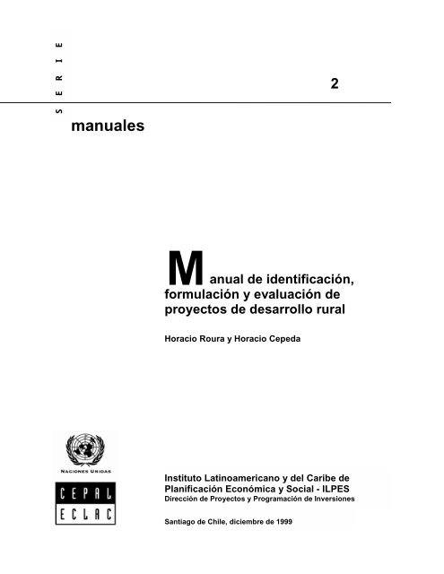 Manual de identificación, formulación y evaluación de ... - Cepal