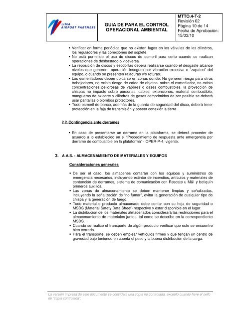 GUIA DE PARA EL CONTROL O