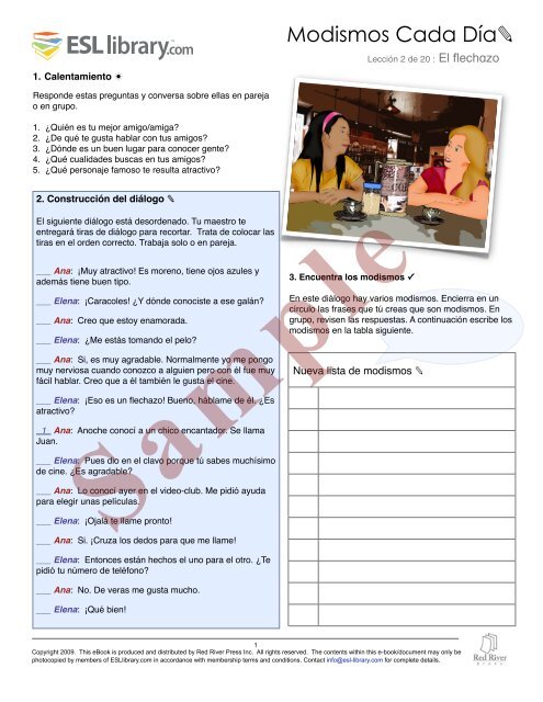 View a Sample From This Section - ESL Library