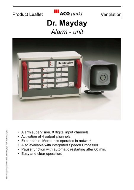 Dr. Mayday Alarm - unit - ACO Funki