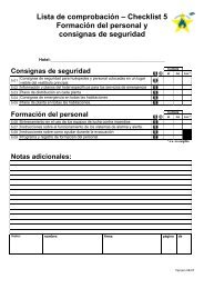 Lista de comprobación – Checklist E