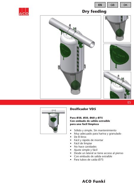 ACO Funki Tørfodring Dry feeding Dry feeding