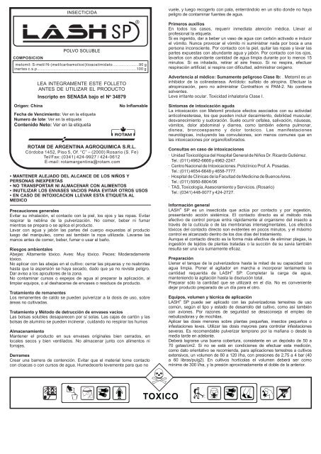 Folleto - Rotam CropSciences Argentina