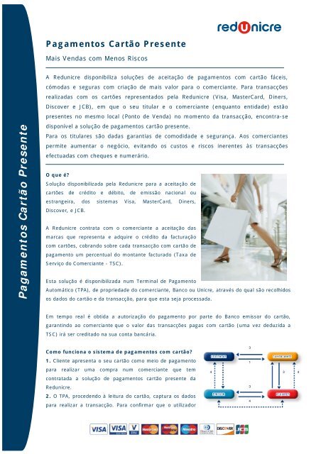 Pagamentos em TPA - Redunicre