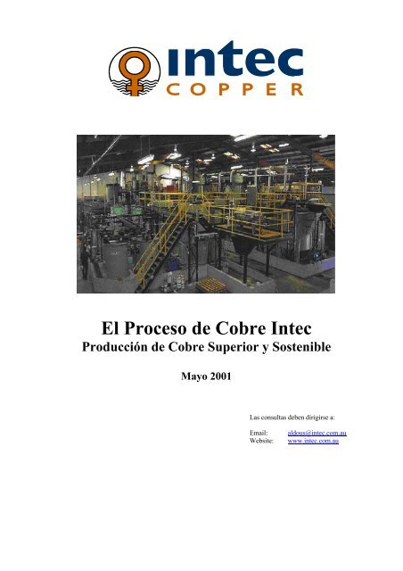El Proceso de Cobre Intec - Intec Ltd
