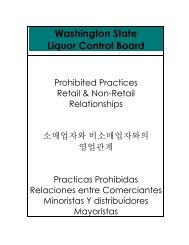 license - Washington State Liquor Control Board