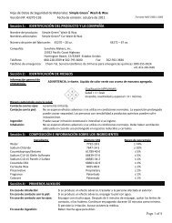 MSDS for Simple Green All-PurposeCleaner