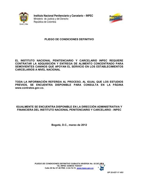 Instituto Nacional Penitenciario y Carcelario – INPEC