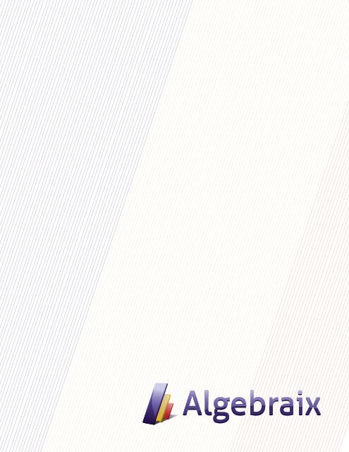 características de algebraix