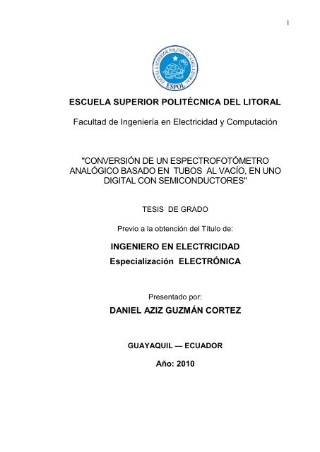 TESIS DE GRADO DANIEL GUZMAN.pdf - DSpace en ESPOL ...