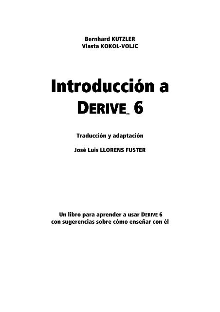 Introducción a DERIVE 6