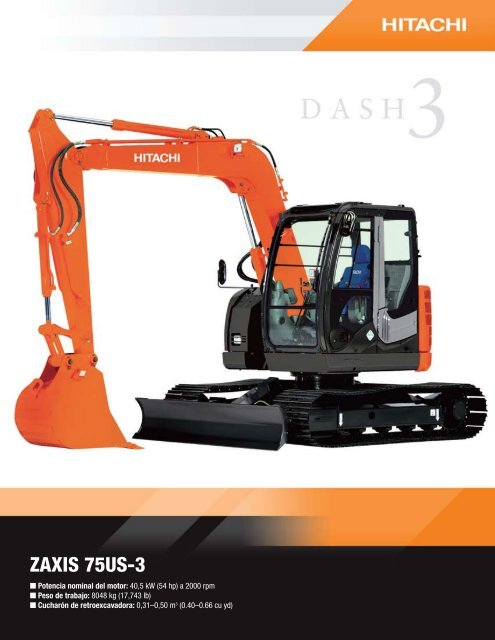 ZAXIS 75US-3 - Hitachi