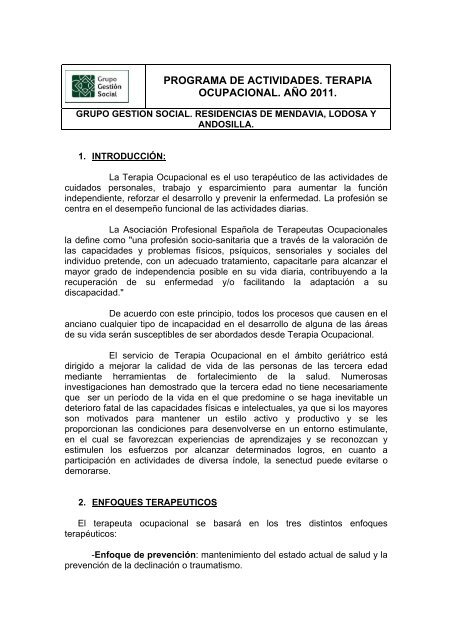 Hoja De Trabajo De Objetivos De La Terapia
