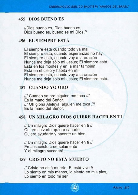 HIMNARIO DE ALABANZA 450