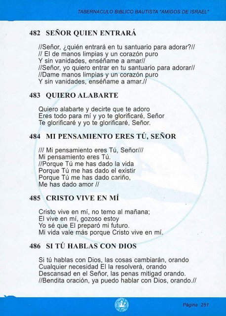 HIMNAR/O DE ALABANZA 478
