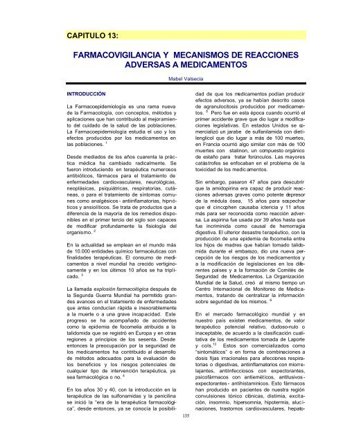 Farmacovigilancia Y Mecanismos De Reacciones Adversas A