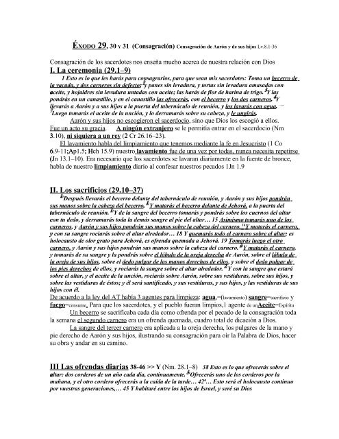 ÉXODO 29, 30 Y 31 (Consagración) - Sermon Audio