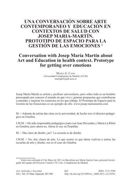 una conversación sobre arte contemporaneo y educación en ...