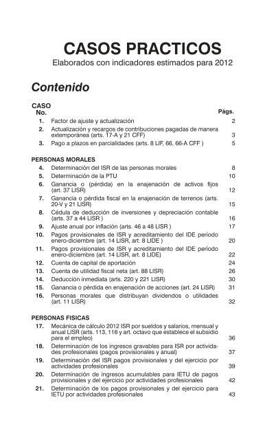 casos practicos - Ediciones Fiscales ISEF, SA