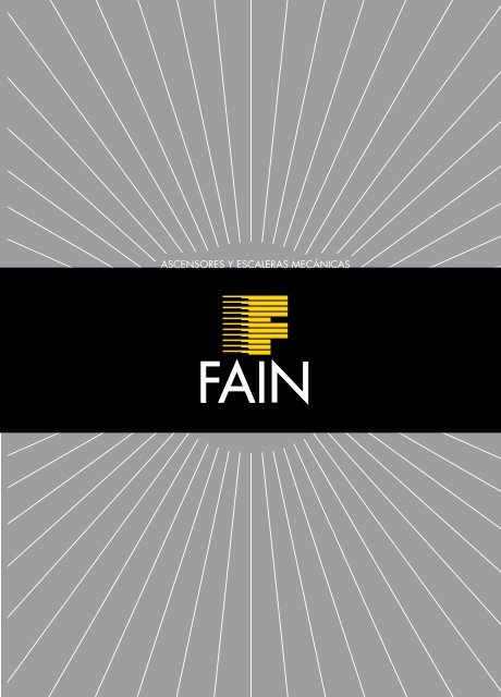 Catálogo FAIN - Fain Ascensores