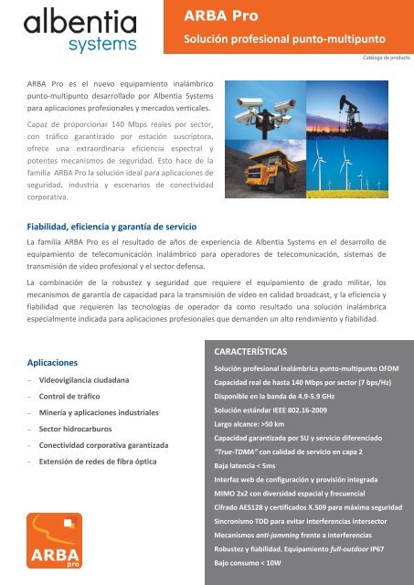 Solución ARBA Pro - Albentia Systems SA