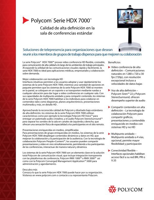 Polycom® Serie HDX 7000™