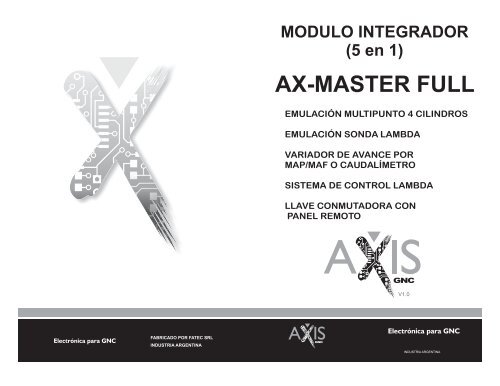 Manual de Instalación - Axis GNC