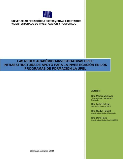 UNIVERSIDAD PEDAGÓGICA EXPERIMENTAL LIBERTADOR