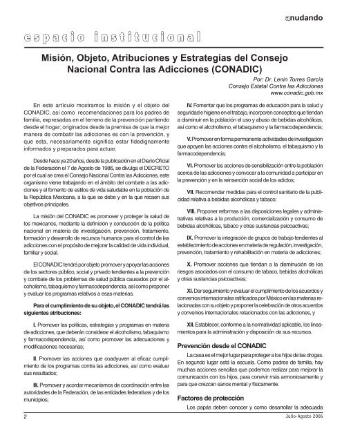 Espacioinstitucional Comisión Nacional Contra Las Adicciones