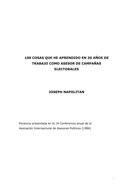 100-cosas-joseph-napolitan