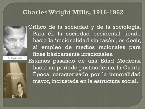 Charles Wright Mills: la elite del poder en los Estados Unidos