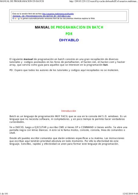 MANUAL DE PROGRAMACION EN B...