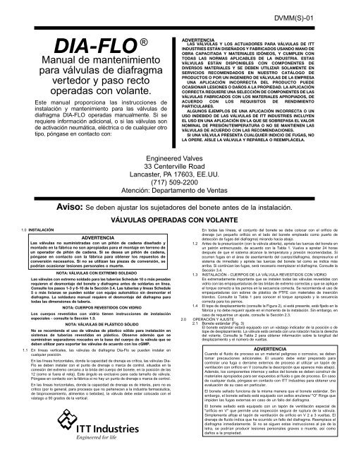 DIA-FLO® - ITT Engineered Valves