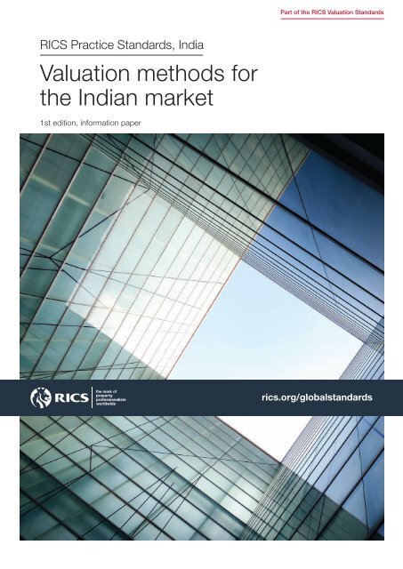 RICS Valuation methods for the Indian Market 2011
