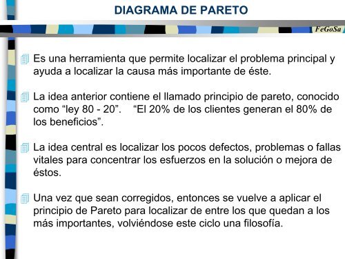 FeGoSa ERROR TÍPICO DEL DIAGRAMA DE PARETO