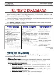 Unidad 4: Ficha Textos Dialogados - colegio