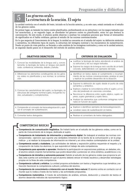 Los géneros orales La estructura de la oración. El ... - SOLUTIONSY Los géneros orales La estructura de la oración. El ... - SOLUTIONSY