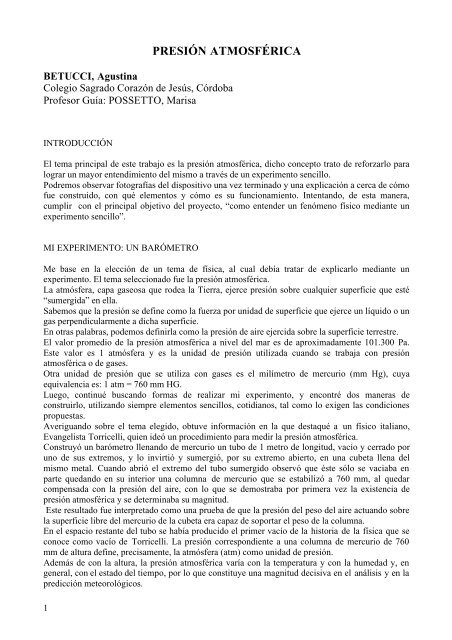 PRESIÓN ATMOSFÉRICA