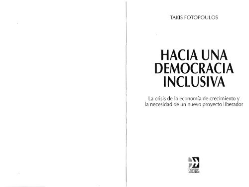 takis fotopoulos - Democracia Inclusiva