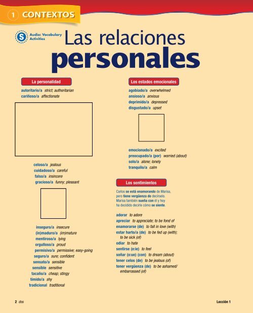 1 CONTEXTOS Audio: Vocabu