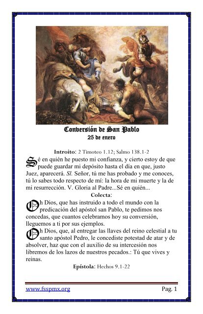 Conversión de San Pablo