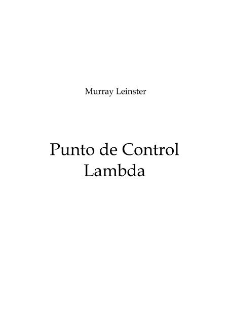 Punto de Control Lambda