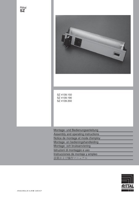 SZ 4139.150 SZ 4139.190 SZ 4139.350 - Rittal
