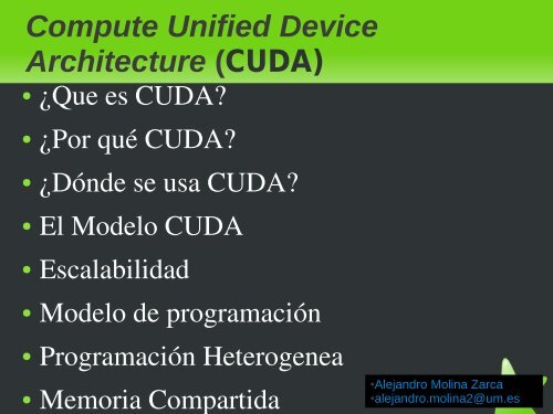 Compute Unified Device Architecture Cuda